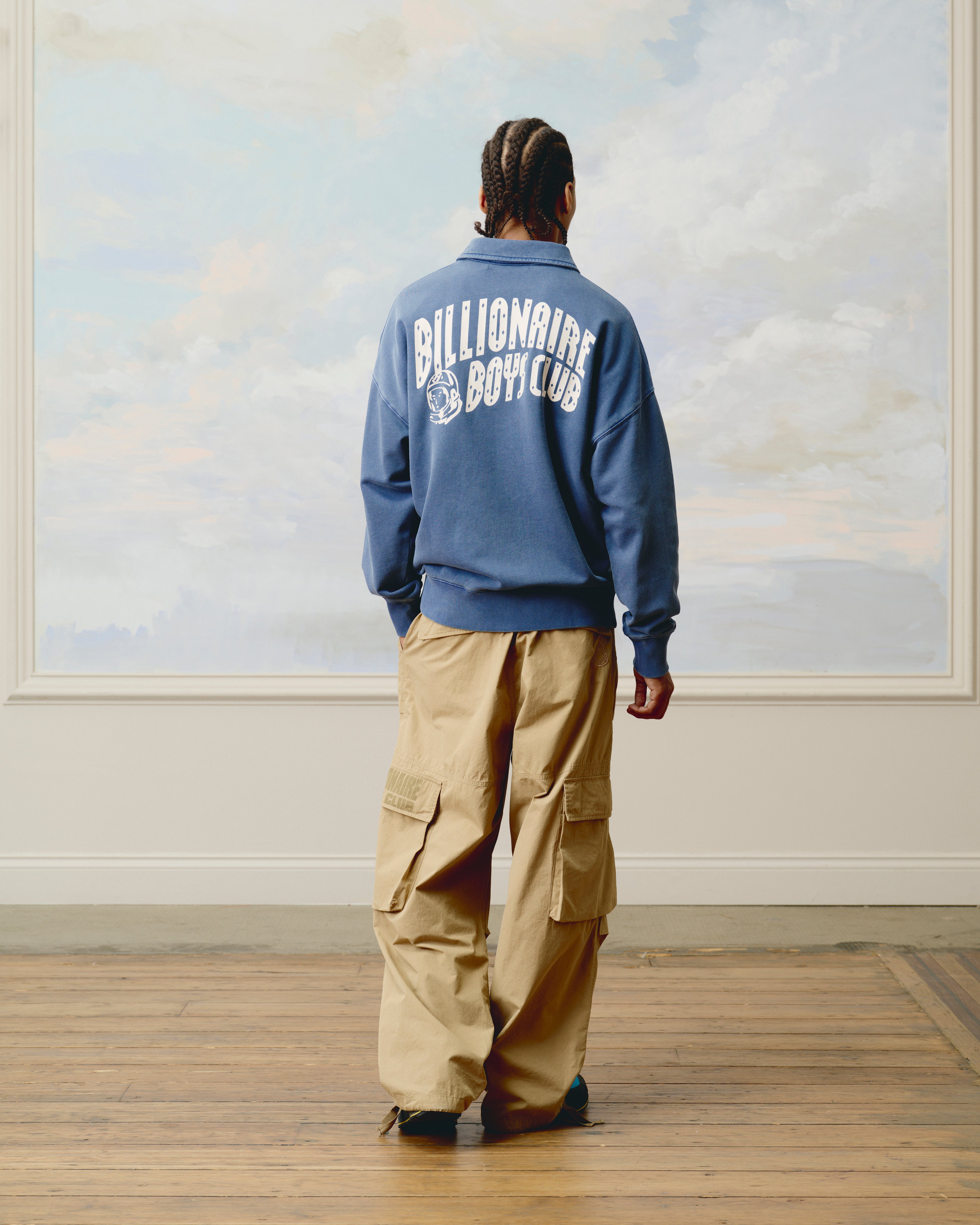 STRAIGHT LOGO PARACHUTE PANTS - SAND – Billionaire Boys Club