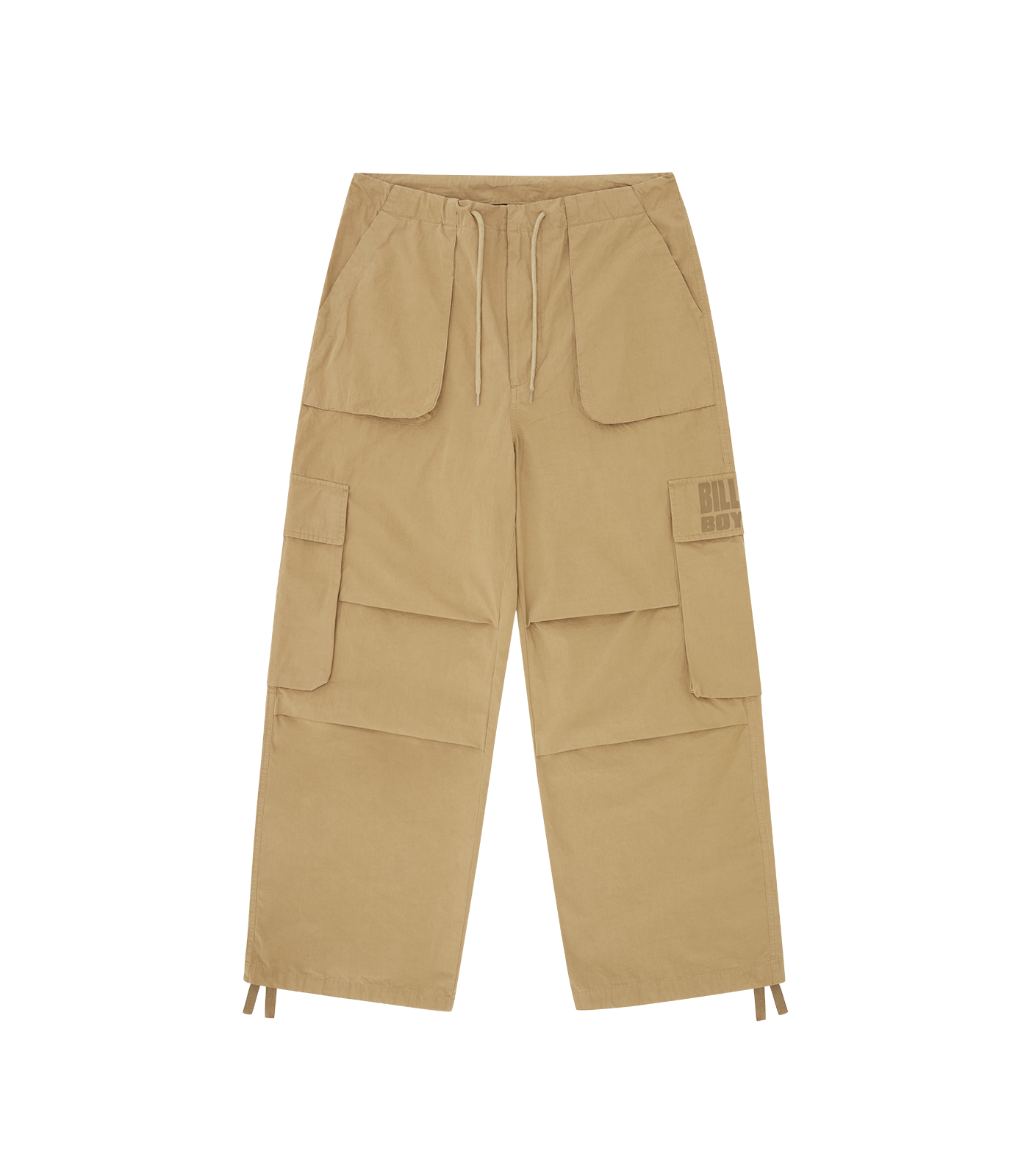 STRAIGHT LOGO PARACHUTE PANTS - SAND – Billionaire Boys Club