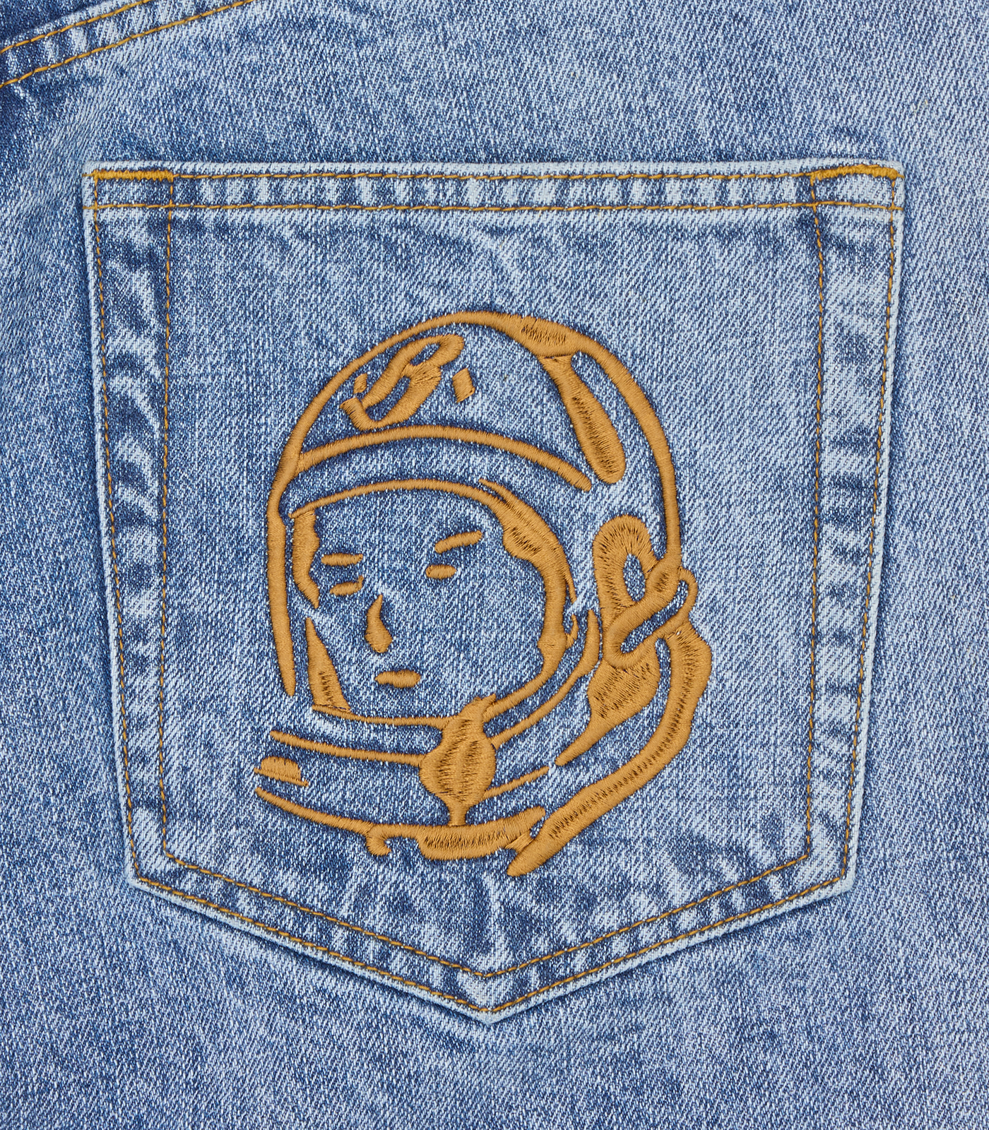 FADED ARCH LOGO DENIM SHORTS - LIGHT WASH BLUE – Billionaire Boys Club