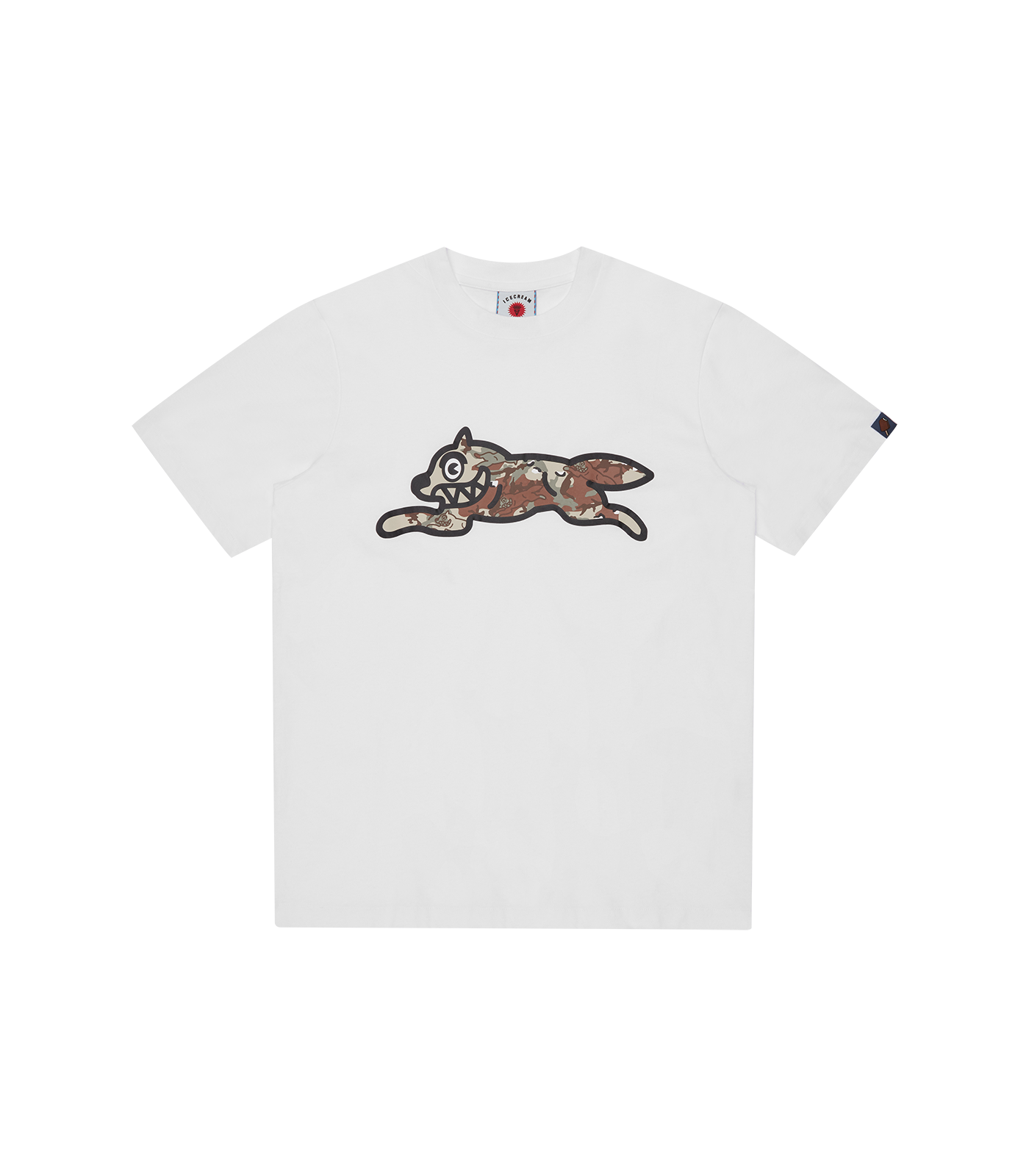 CHOC CHIP CAMO RUNNING DOG T-SHIRT - WHITE – Billionaire Boys Club